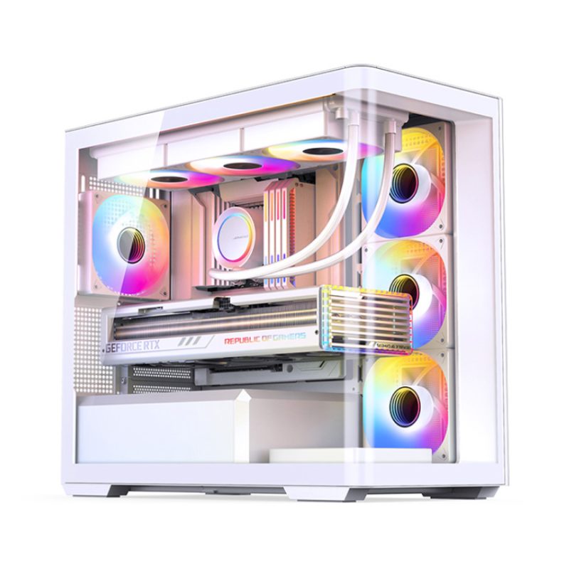 Vỏ case JONSBO D300 WHITE (mATX/Mid Tower/Màu Trắng/Kính Cong) - Điện ...